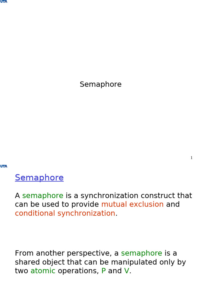 Semaphore_1 | PDF | Computer Engineering | Computer Architecture