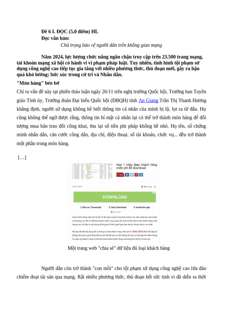 đề ôn thi hk2 | PDF