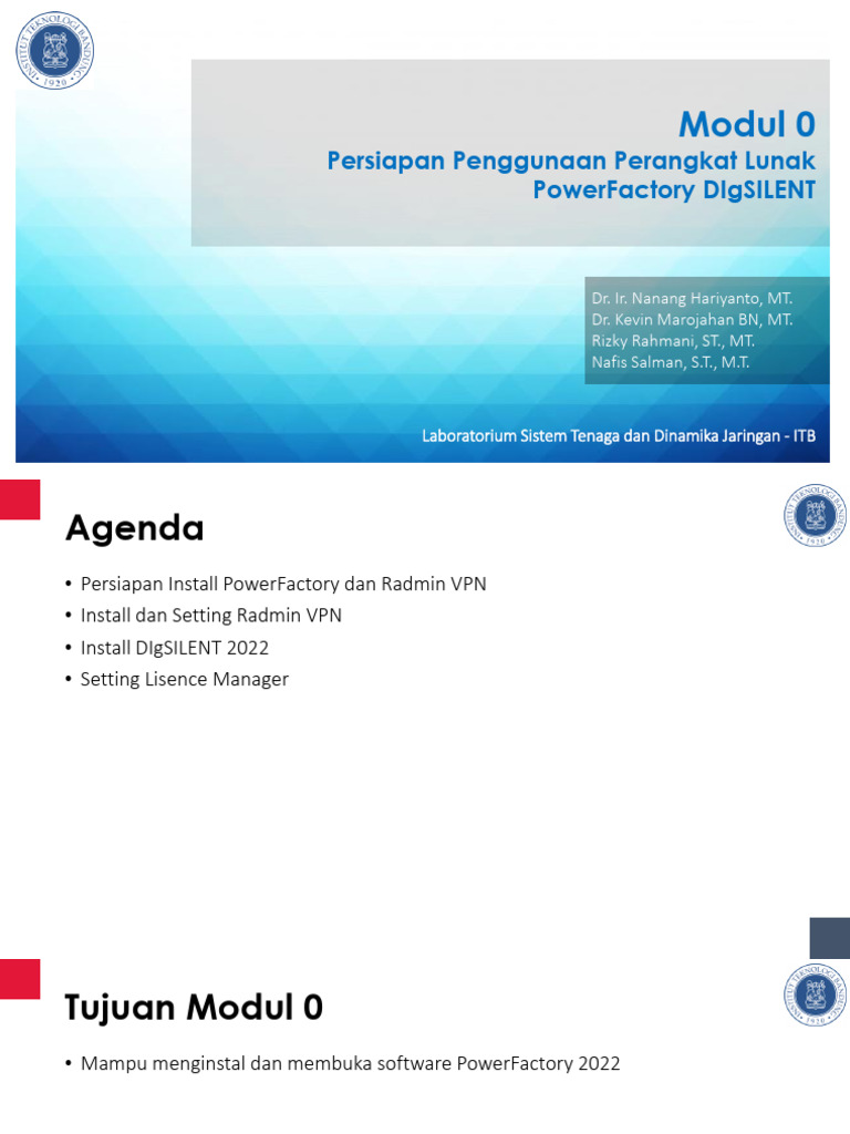 Modul 0 - Instalasi DIgSILENT 2022 | PDF