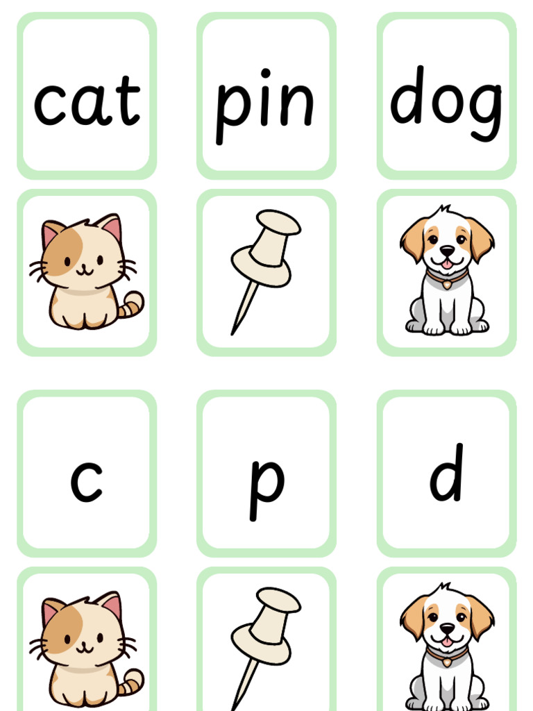 Initial Letter Matching Activity | PDF