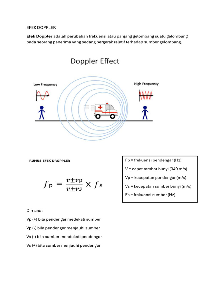 Efek Doppler | PDF