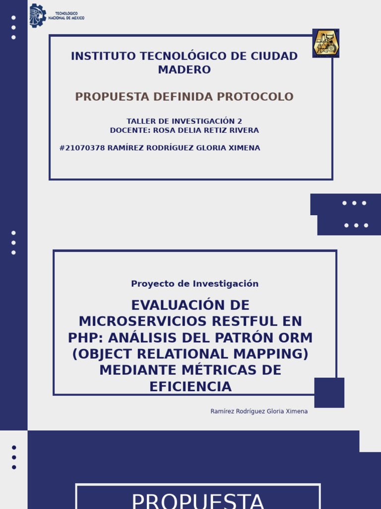 Evaluación de Microservicios RESTful en PHP Comparativa de Patrones de ...