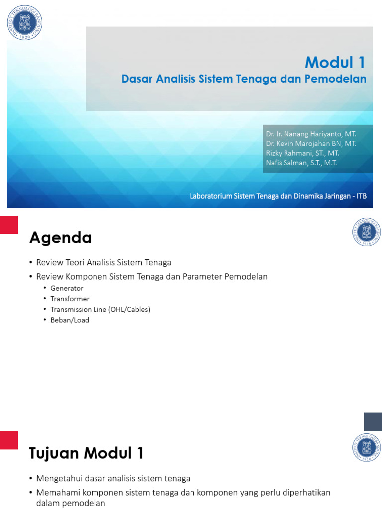 1708325252469 Modul 1 Dasar Analisis Sistem Tenaga Dan Pemodelan | PDF ...