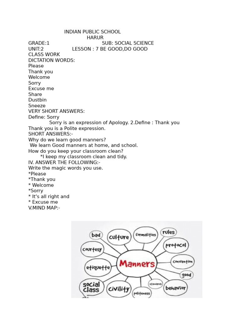 Grade 1 Lesson 7 | PDF