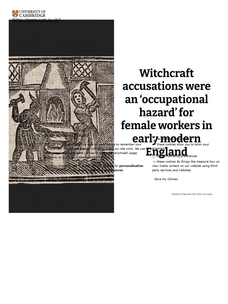 Witchcraft Accusations An Occupational Hazard' For Female Workers | PDF ...