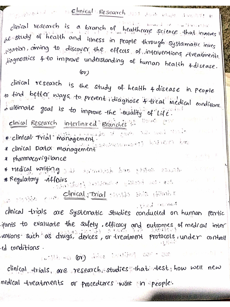 Clinical Research | PDF