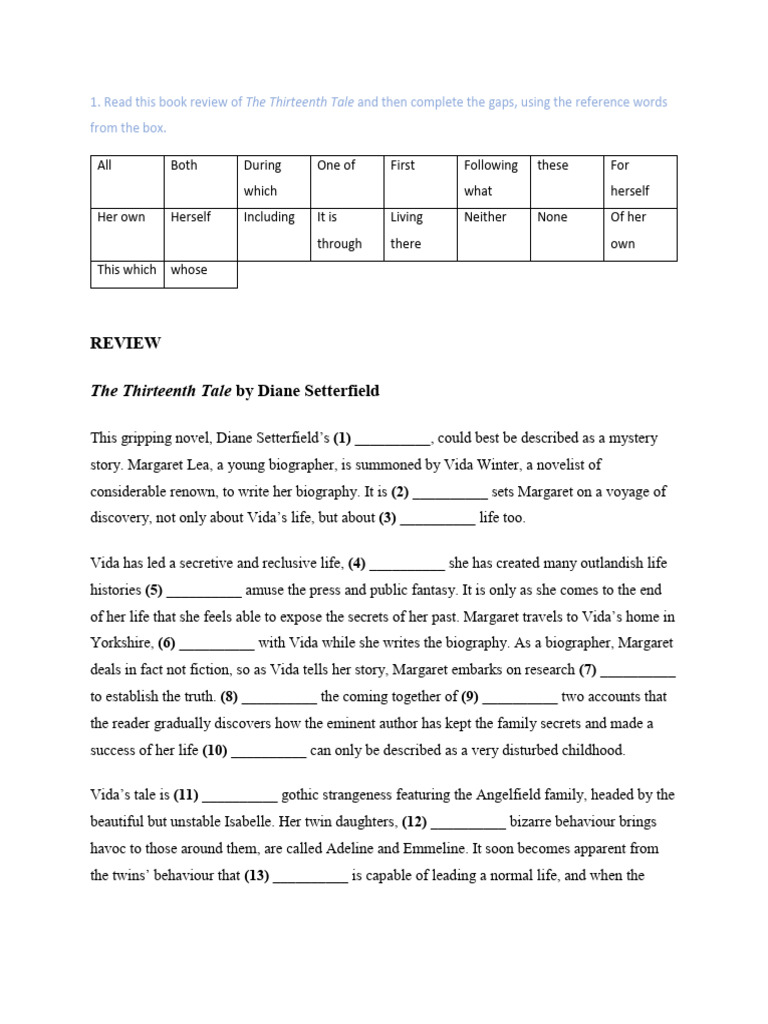 Grammar - Avoiding Repetition - Quiz 01 | PDF