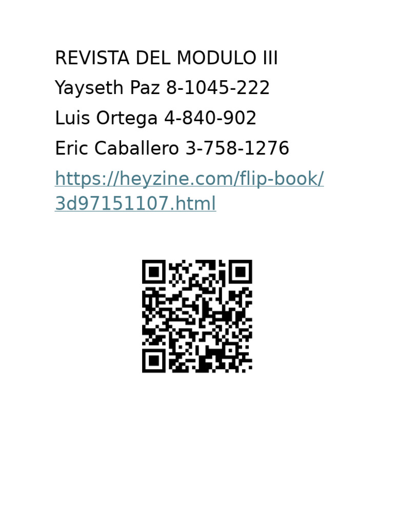 Revista Del Modulo III | PDF