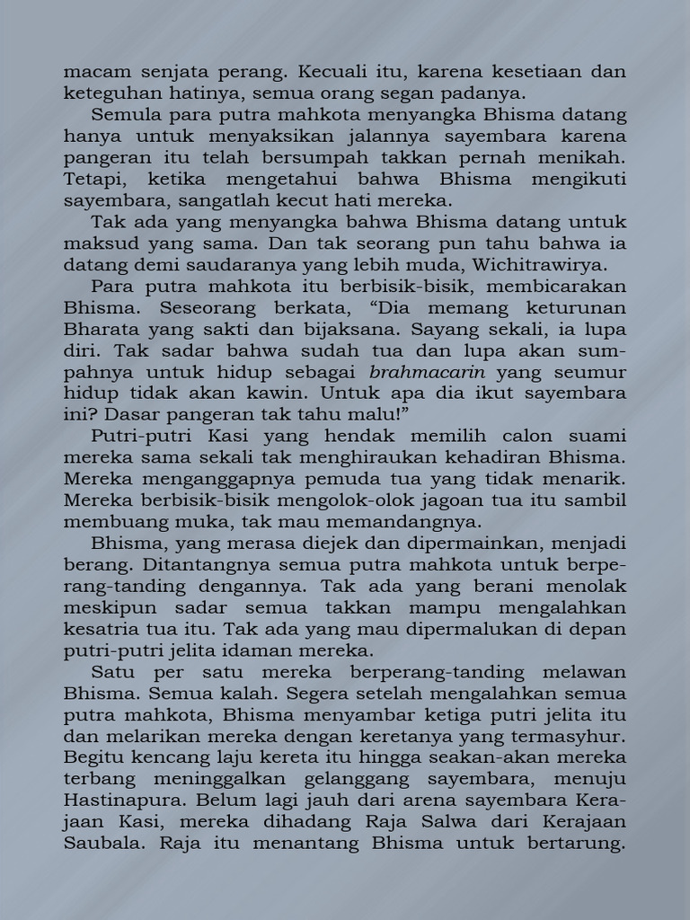 Nyoman S Pendit Mahabharata Part - 12 | PDF
