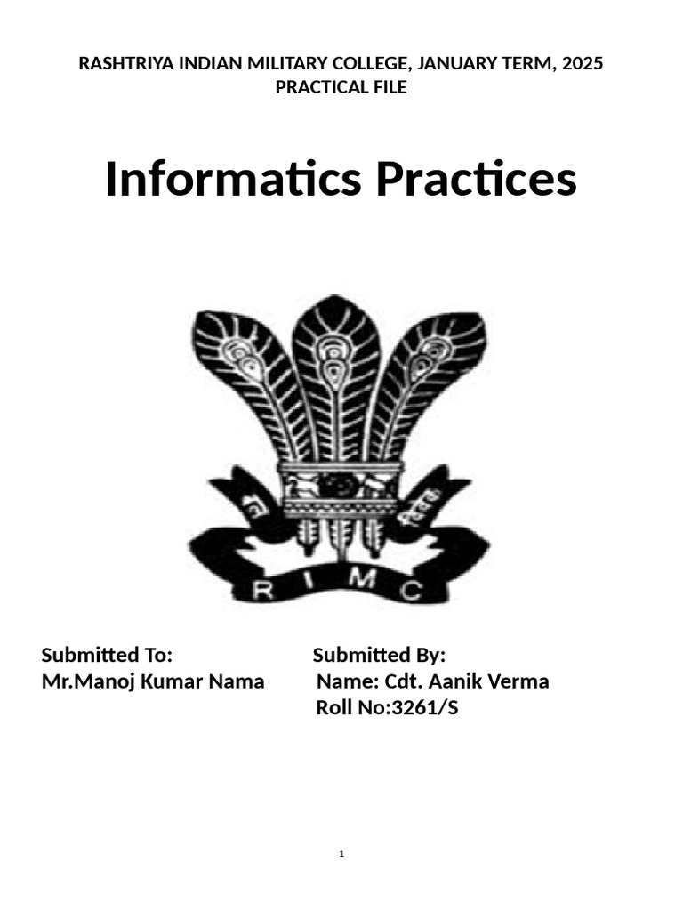 Aanik Info Practical 3261 | PDF | Boolean Data Type | Table (Database)
