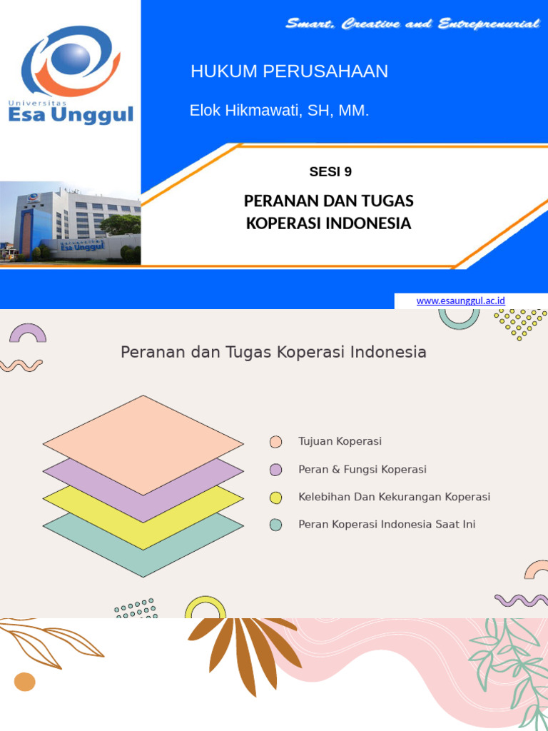 HKP 09 - Peranan Dan Fungsi Koperasi Indonesia | PDF