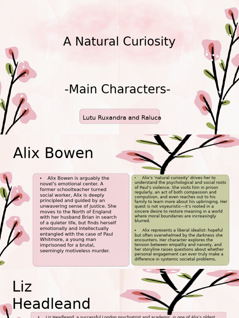 A Natural Curiosity - Main Characters | PDF | Curiosity | Psychology