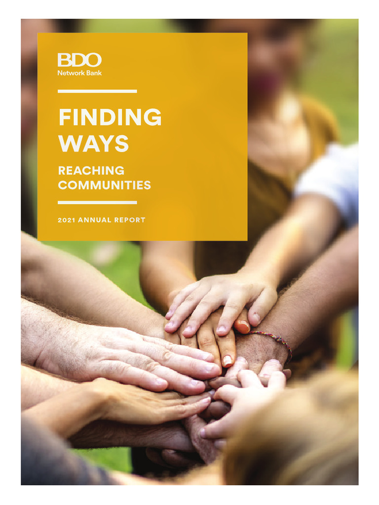 BDO Network Bank 2021 Annual Report | PDF | Banks | Governance