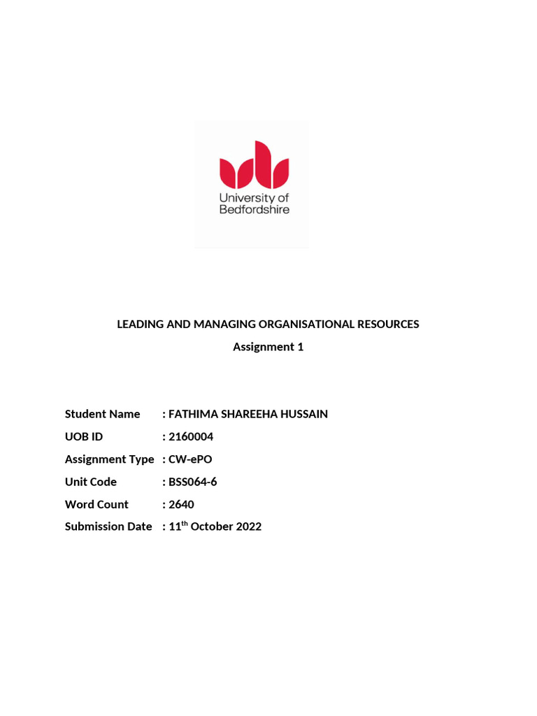 LMOR Assignment 1 | PDF | Governance | Facebook