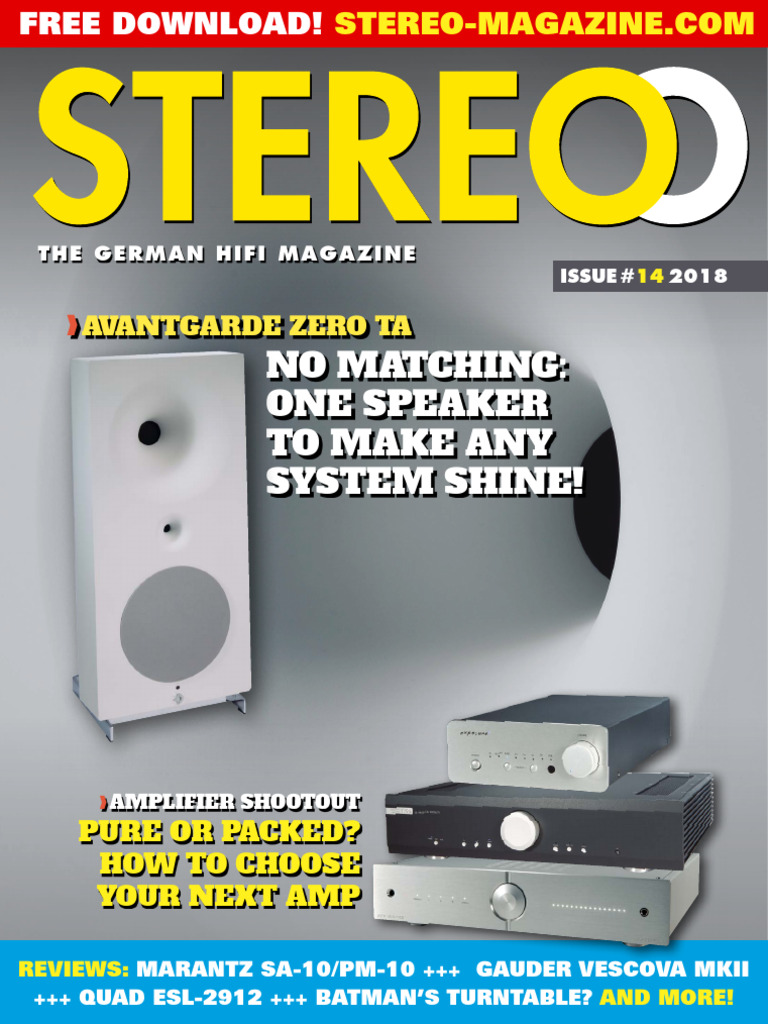 Stereo Magazine Issue 14 | PDF | Loudspeaker | Sound Production Technology