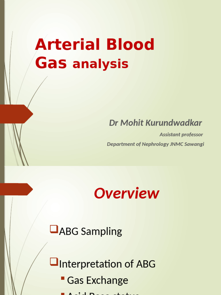 Abg 151118185050 Lva1 App6891 | PDF | Intensive Care Medicine | Physiology
