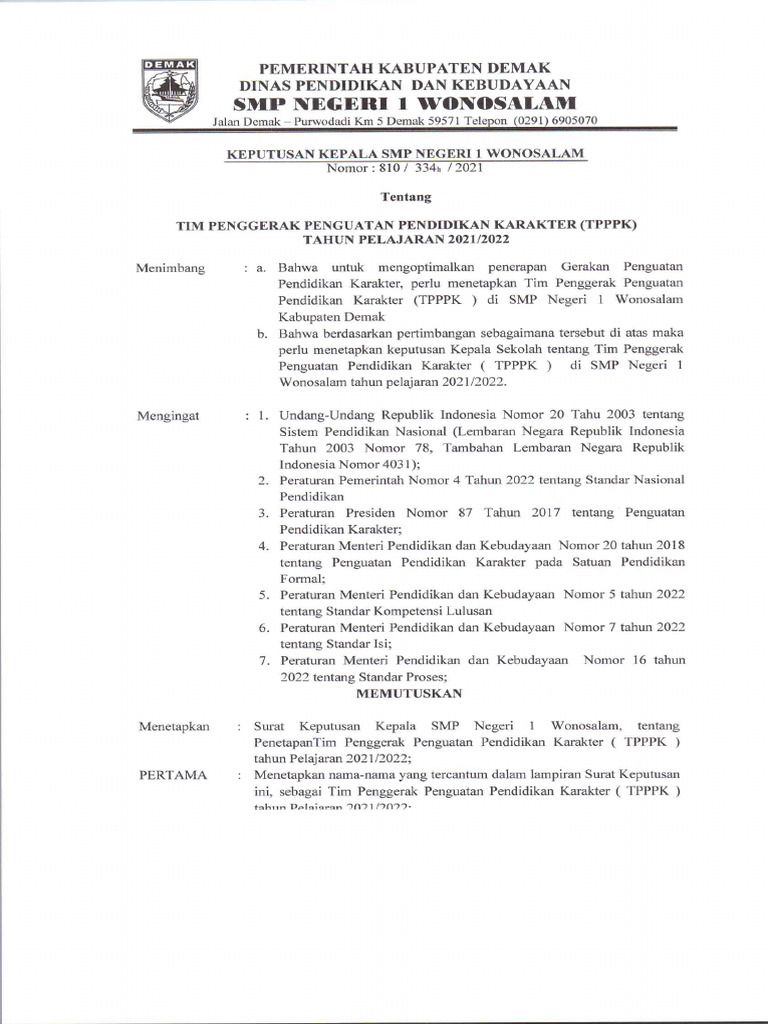 SK Tim TPPPK | PDF