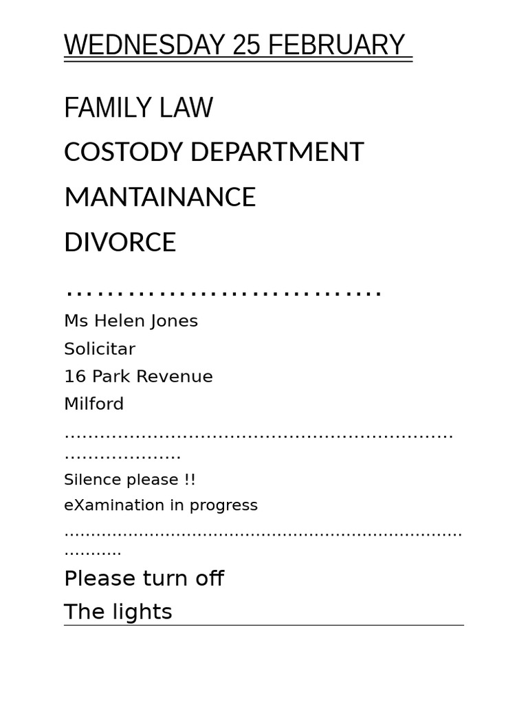 Family Law | PDF