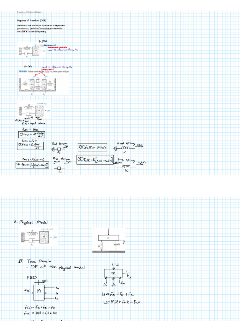 Translational Mechanical System | PDF