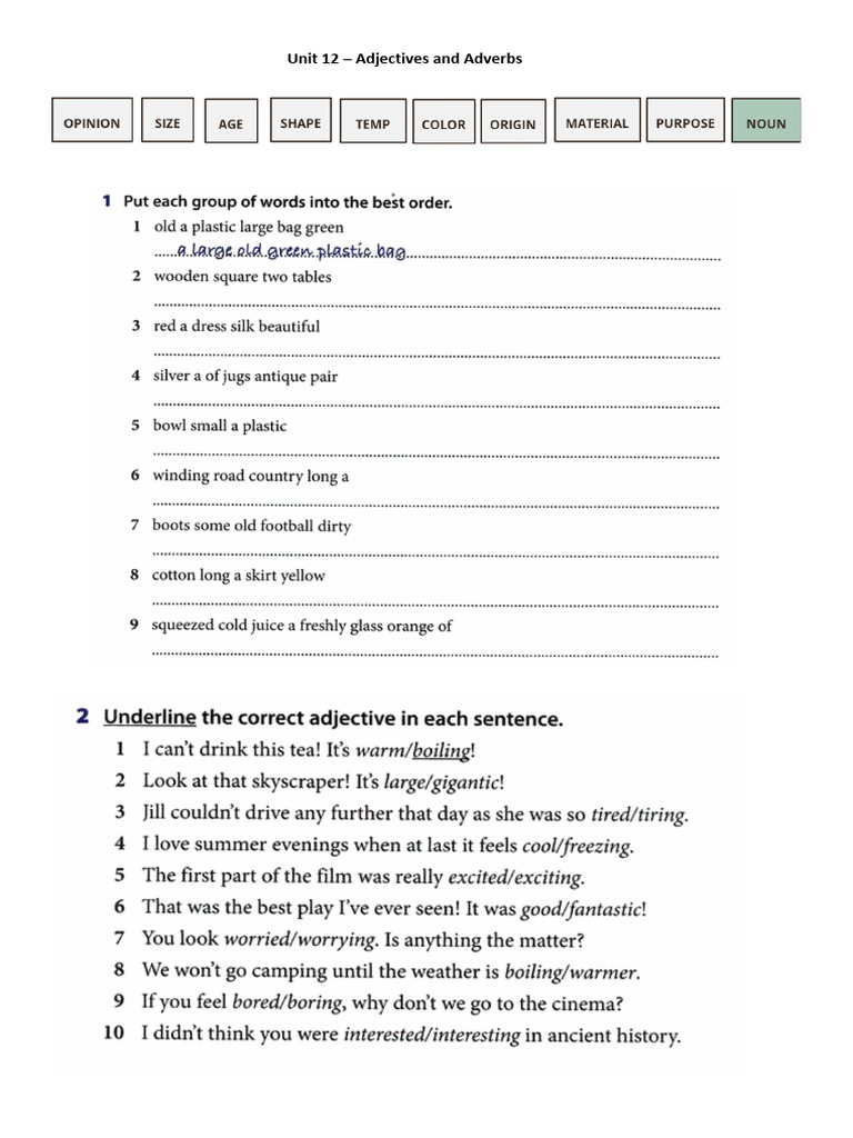 Unit 12 - Lesson 2 - Classwork | PDF