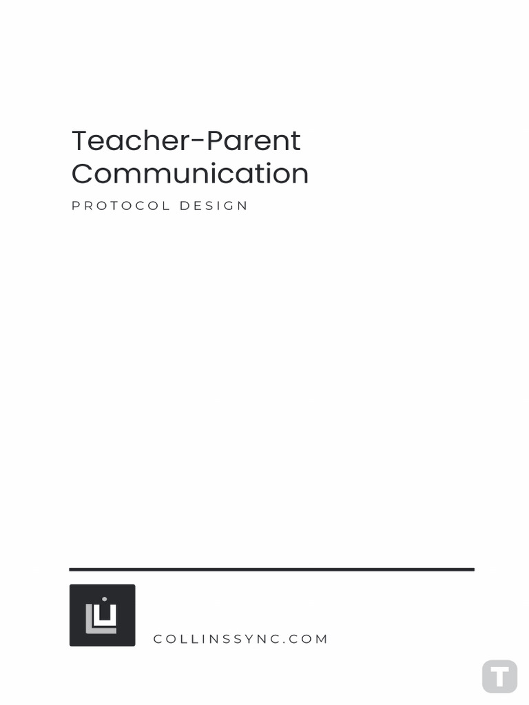 Teacher-Parent Communication Protocol Design Template | PDF