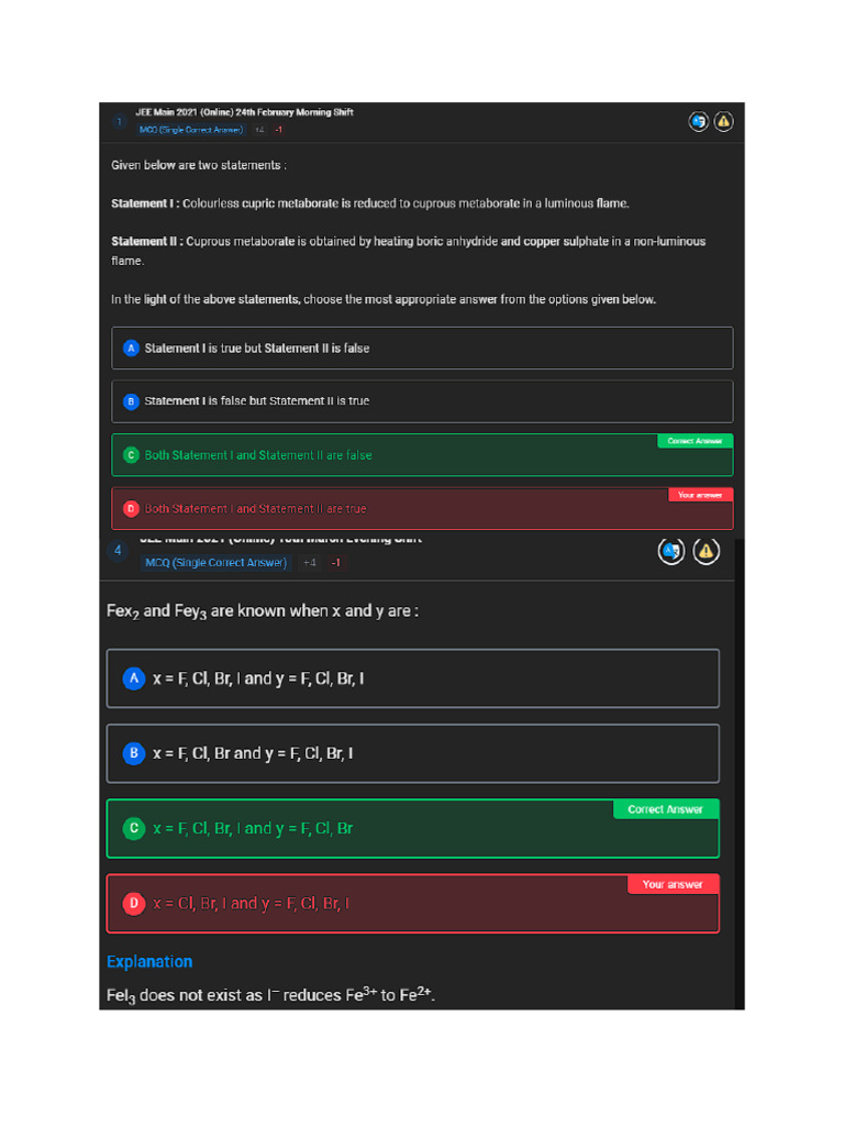 D and F Block Imp Questions | PDF
