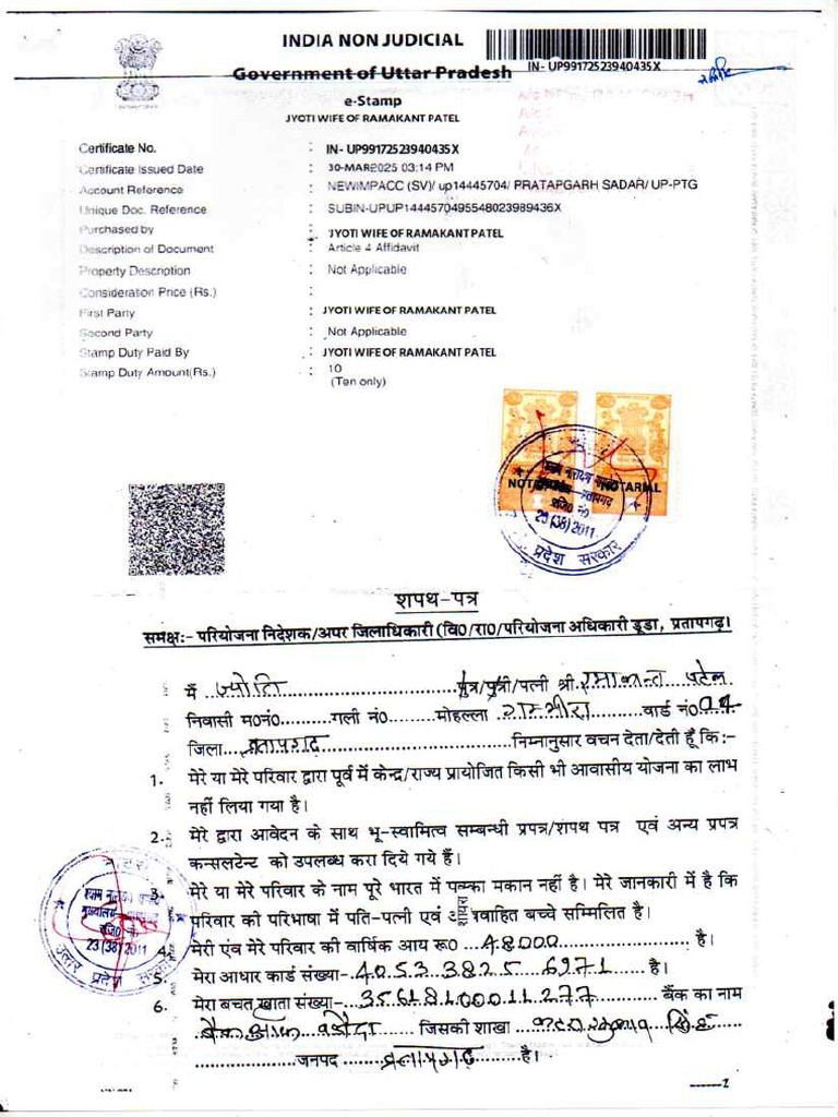 Jyoti Affidevit | PDF