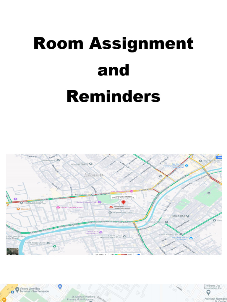 Room Assignment - Civil Engineer-Pampanga | PDF