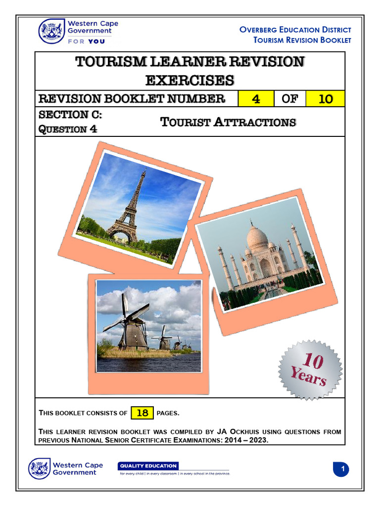 Grade 12 - LRB - 4 of 2025 - Tourist Attractions | PDF | Tourism