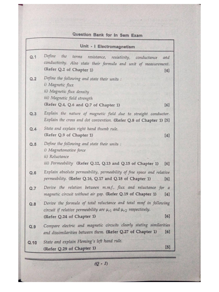 BEE Insem Q.bank | PDF