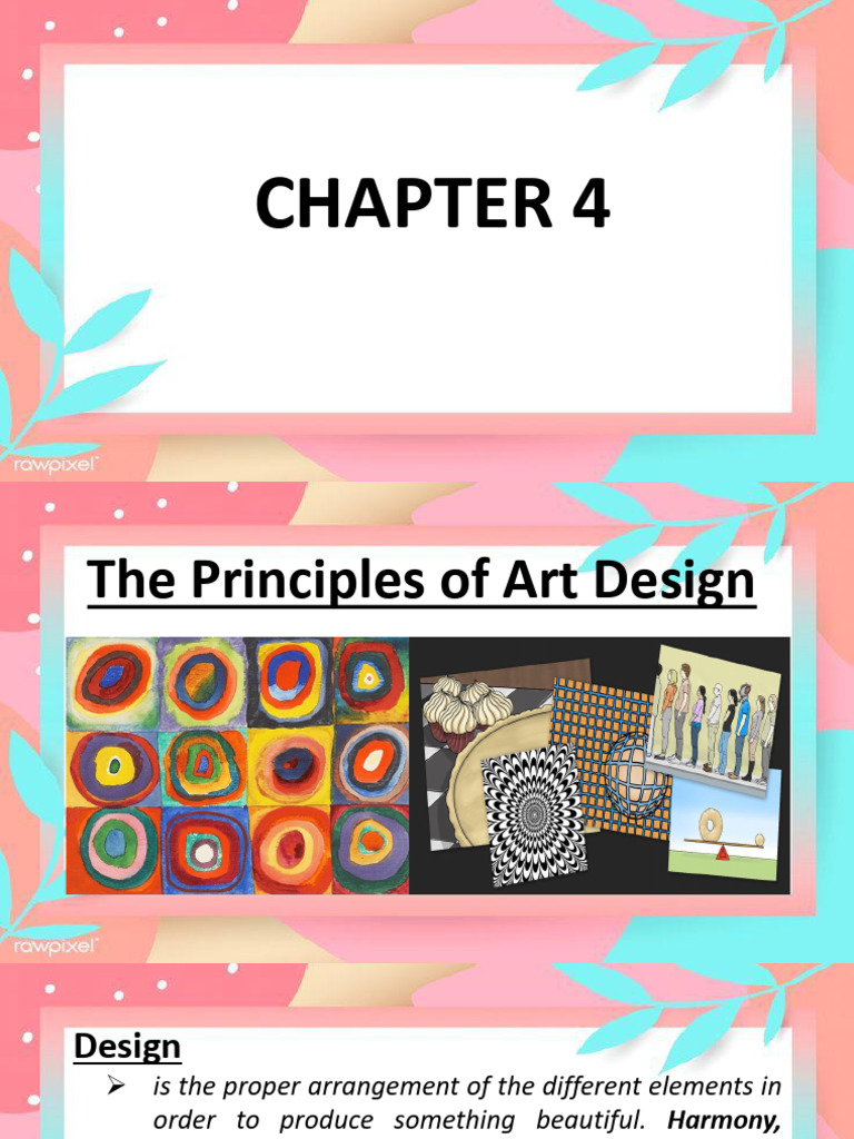 The Principles of Art Design | PDF | Harmony | Composition (Visual Arts)