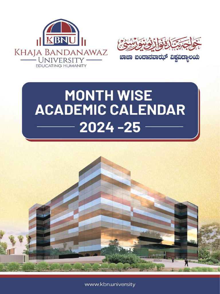 KBN University Academic Calendar 2024-25 | PDF | Academic Term ...