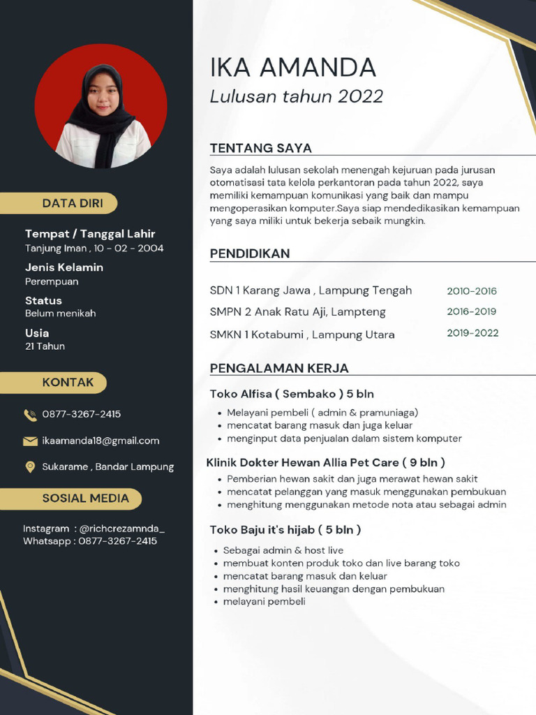 CV .Ika Amanda | PDF