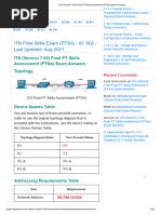 CCNA 1 ITN (Version 7.00) Final PT Skills Assessment (PTSA) Answers2 | PDF | Computer Network ...