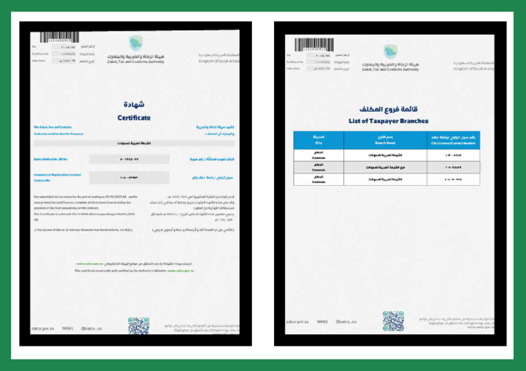 6. recent tax payment certificate | PDF