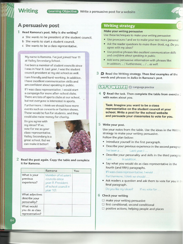 3º Unit 7.writing. A Persuasive Post | PDF