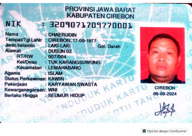 KTP Chaerudin | PDF