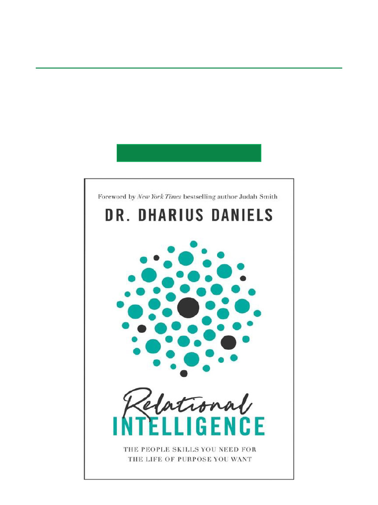Relational Intelligence The People Skills You Need for the Life of ...