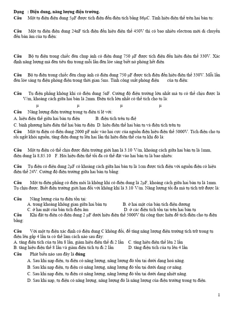 Tu lam - Tụ điện-in | PDF