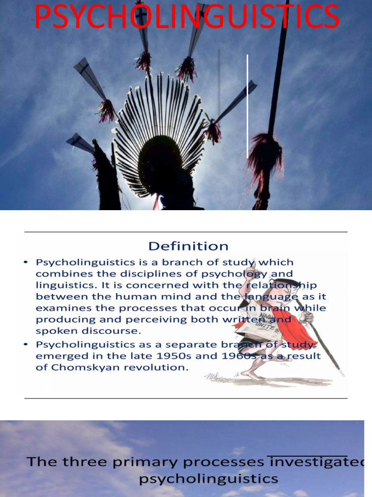 PSYCHOLINGUISTICS | PDF