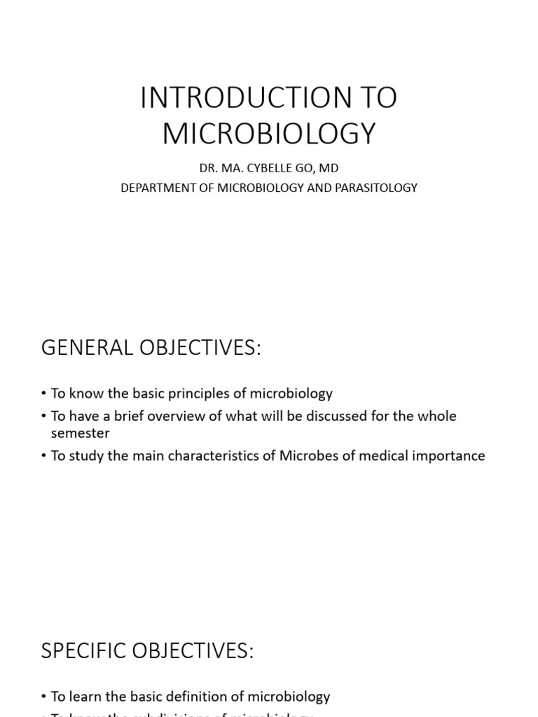 Introduction to Microbiology Concepts | PDF | Microbiology | Cell (Biology)