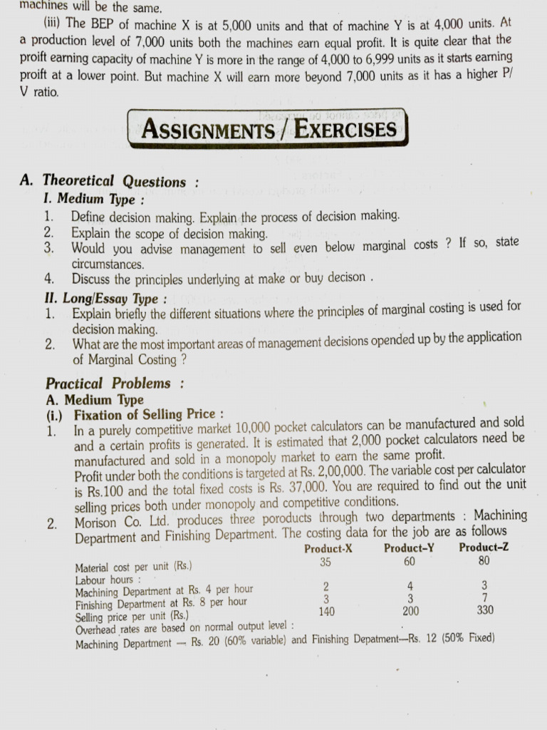 Decision Making Exercises | PDF