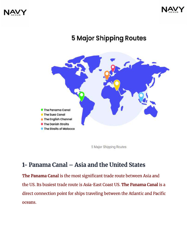 Shipping Routes (Navy - Nexus) | PDF