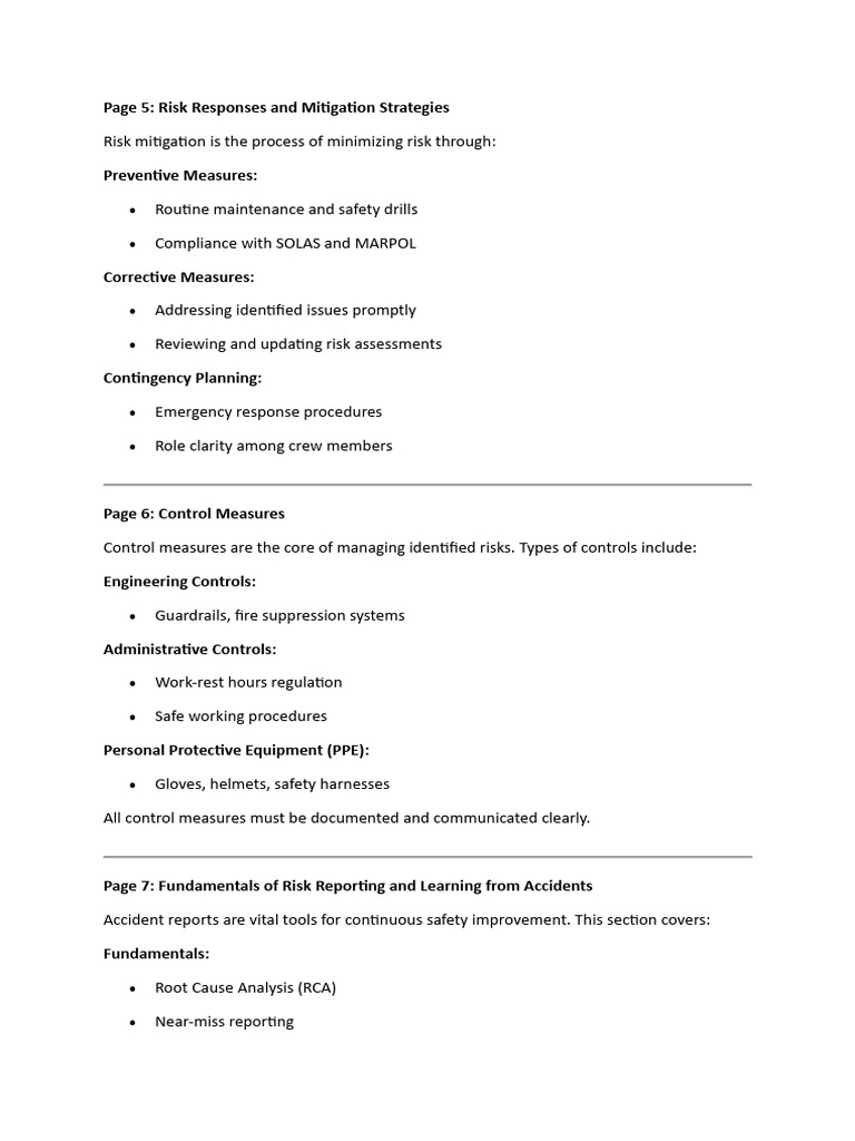 Risk Responses and Mitigation Strategies | PDF