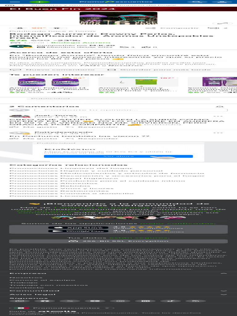 Intensificador de Aromas Downy Perlas Unstopables Fresh A $76.00 en Bodega Aurrera ...