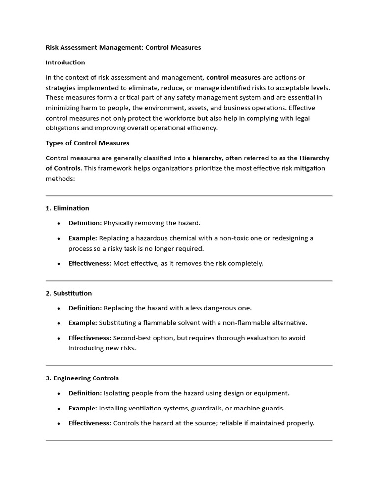 Risk Assessment Management | PDF