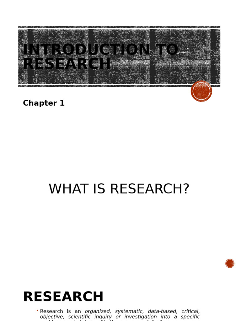 Introduction To Research (Chapter 1) - 4 | PDF | Knowledge | Science