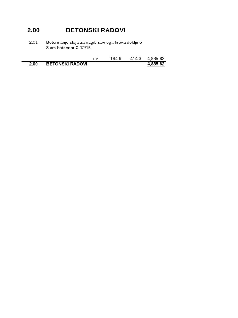 2.00 Betonski | PDF