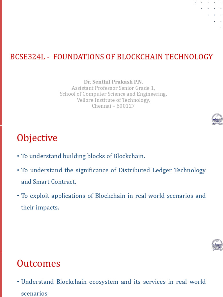 Module 1 - Foundations of Blockchain | PDF | Cryptocurrency | Computer Security