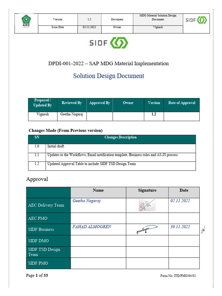 SAP MDG Material Implementation Guide | PDF | Data Model | Business Process